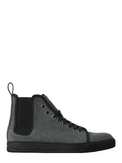 LANVIN Dbb1 High-top Sneakers - Black/anthracite