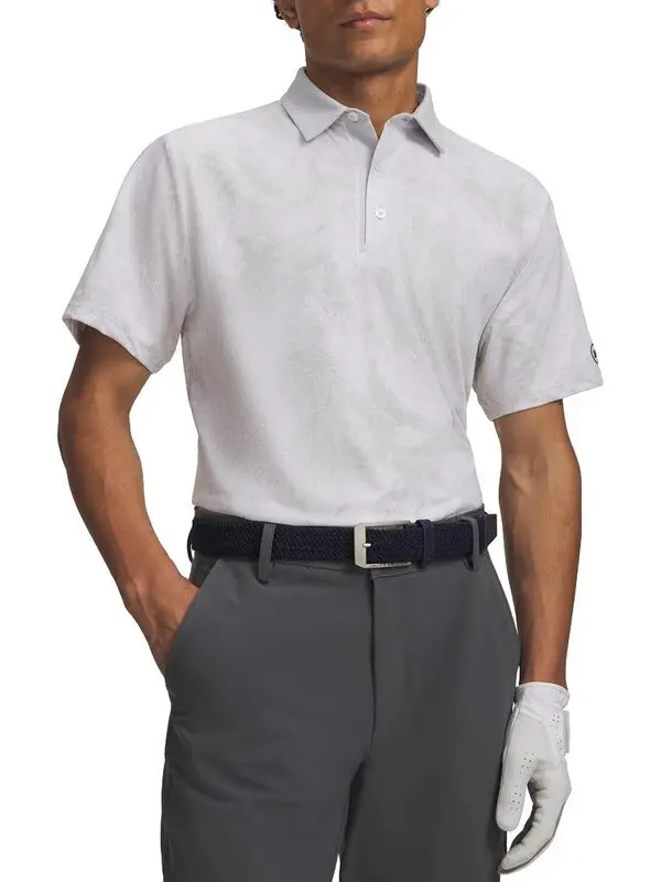 Under Armour Ua Armourdry Performance Golf Polo - Halo Gray