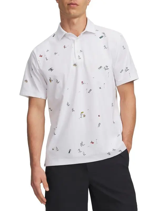 Under Armour Ua Armourdry Performance Golf Polo - White