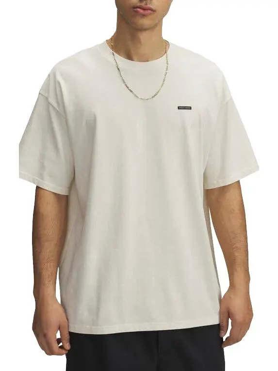Under Armour Ua Logo Patch Oversize T-shirt - Stone