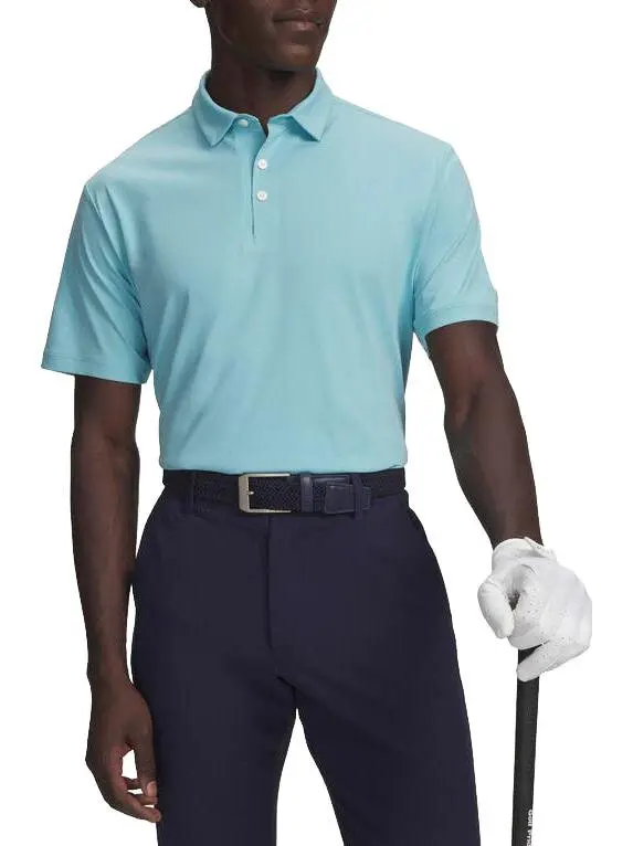 Under Armour Ua Armourdry Solid Performance Golf Polo - Blue Haze
