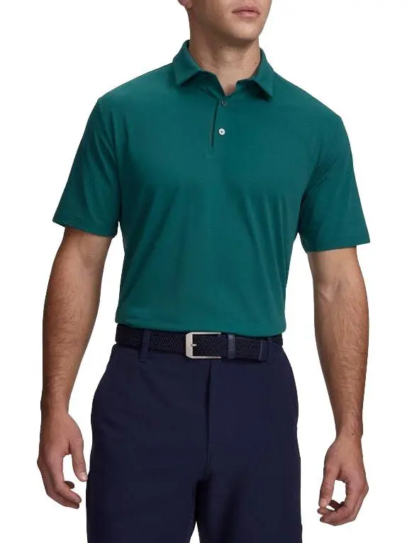 Under Armour Ua Armourdry Solid Performance Golf Polo - Rack Green
