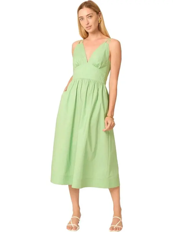 GILNER FARRAR Gf285 Floria Halter Midi Dress - Mint