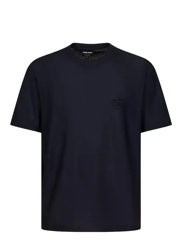 Giorgio Armani Logo T-shirt - Blue