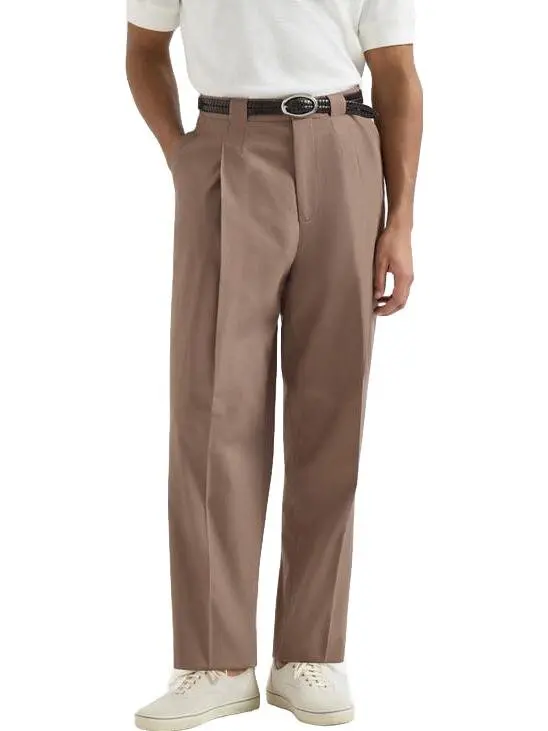 Brunello Cucinelli Cotton Twill Trousers - Hazelnut