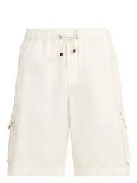 Brunello Cucinelli Gabardine Bermuda Shorts - Snow