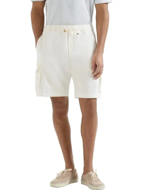 Brunello Cucinelli Gabardine Bermuda Shorts - Snow
