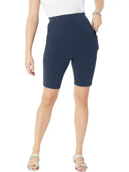 ROAMAN'S Side-pocket Bike Shorts - Navy