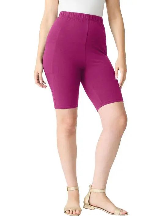 Roaman's Side Pocket Bike Shorts - Raspberry