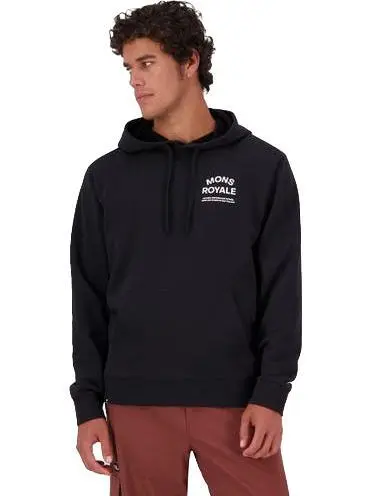 MONS ROYALE Inversion Merino Hoodie - Black