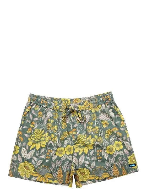 KAVU Nosara Relaxed Fit Shorts - Floral Forest