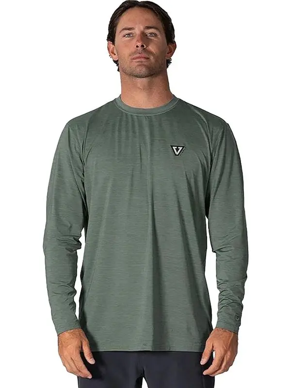 VISSLA Twisted Eco Long-sleeve Shirt - Army Heather