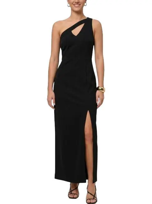 Rachel Rachel Roy One-shoulder Cutout Maxi Dress - Black