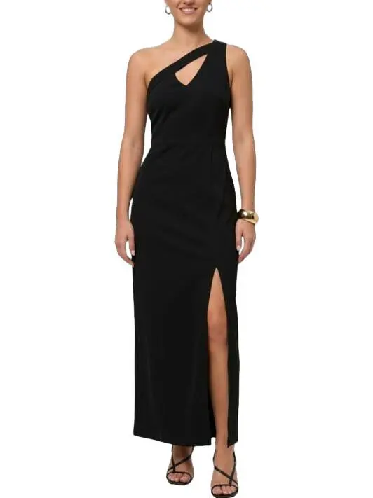 Rachel Rachel Roy One-shoulder Cutout Maxi Dress - Black