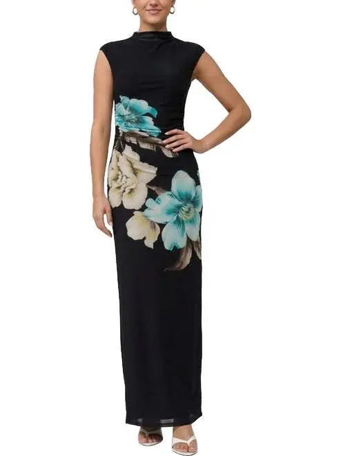 Rachel Rachel Roy Nina High Neck Maxi Dress - Black