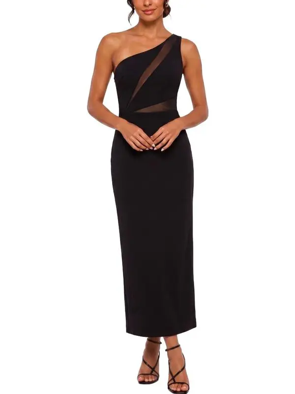 Rachel Rachel Roy One-shoulder Maxi Dress - Black