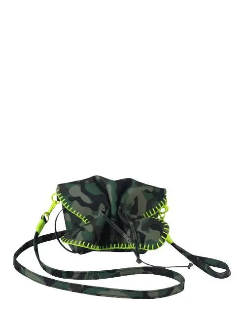 Carlos Falchi Mini Butterfly Suede Leather Bag - Camouflage