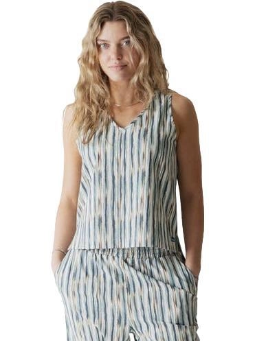 KAVU Banderas Tank Top - Cool Current
