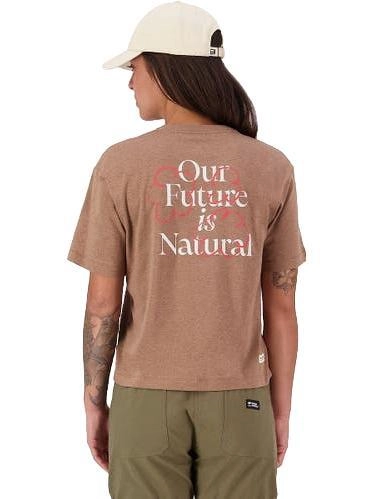 MONS ROYALE Yonder Merino Organic Cotton T-shirt - Mocha
