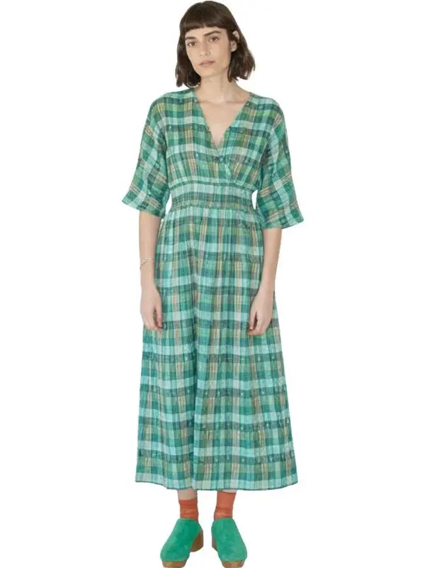 Ace & Jig Cross Front Midi Dress - Glossary