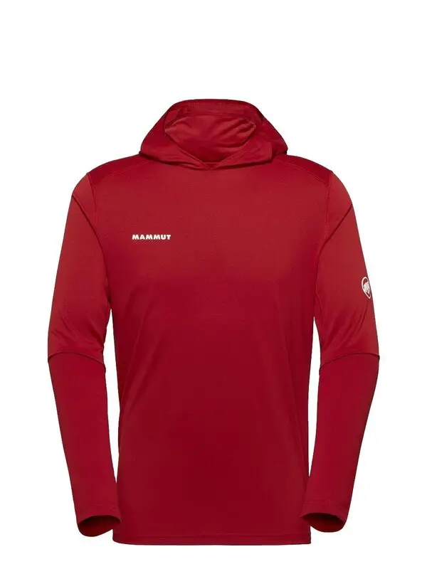 MAMMUT Selun Fl Sun Hooded Shirt - Dark Mammut Red