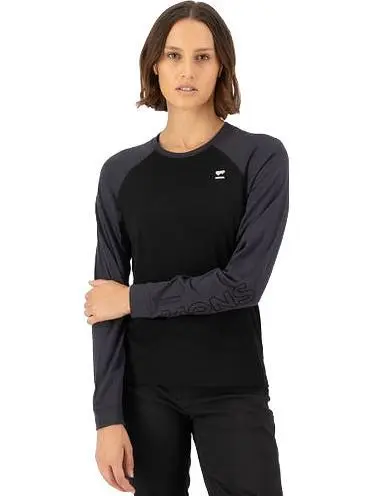 MONS ROYALE Tarn Merino Long-sleeve Bike Jersey - Black/9 Iron