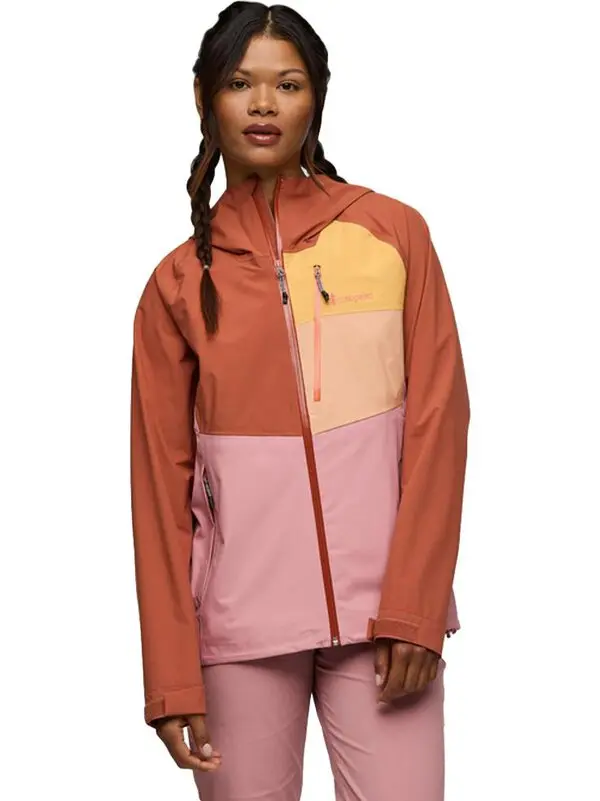 COTOPAXI Impermeo 3l Hooded Shell Jacket - Faded Brick And Rose
