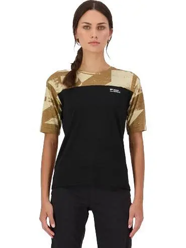 MONS ROYALE Merino Short-sleeve Bike Jersey - Mr Grunge/black