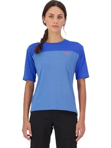 MONS ROYALE Merino Short-sleeve Bike Jersey - Ocean/ultramarine