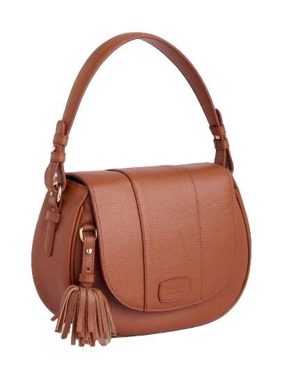 POM POM LONDON Wilmington Crossbody Bag - Chestnut
