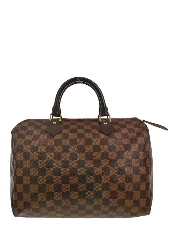 LOUIS VUITTON 2012 Damier Ebene Speedy 30 Tote - Brown