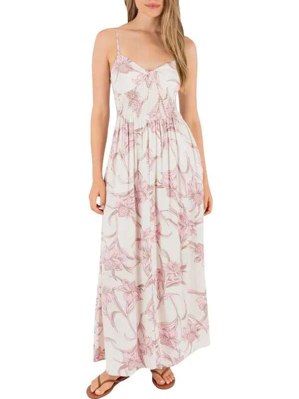 Hurley Palm Springs Maxi Sundress - Off White