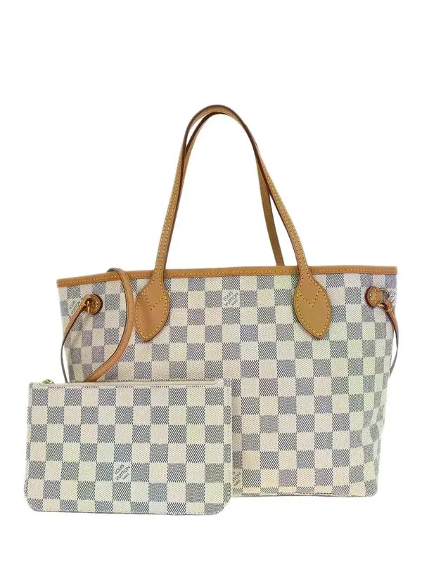 LOUIS VUITTON 2015 Damier Azur Neverfull Tote Bag - Neutrals