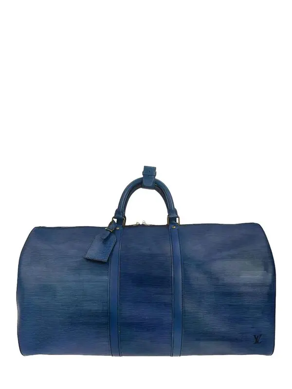 LOUIS VUITTON 1990 Keepall 55 Holdall Bag - Blue
