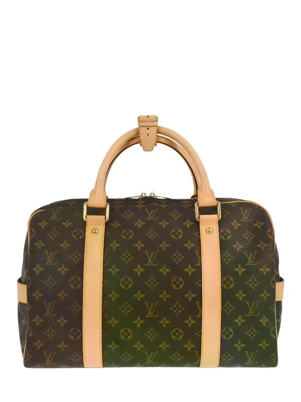 LOUIS VUITTON 2005 Carryall Monogram Duffle Bag - Brown