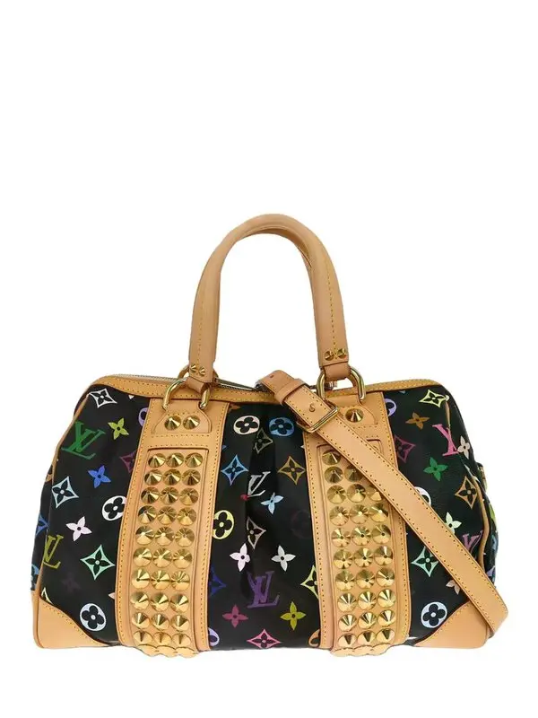 LOUIS VUITTON 2010 Mm Courtney Studded Tote Bag - Black