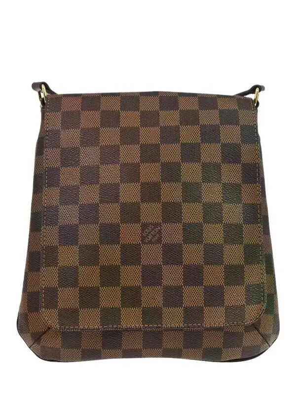 LOUIS VUITTON Musette Salsa Checked-pattern Shoulder Bag - Brown