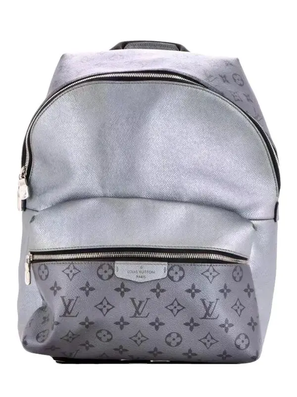 LOUIS VUITTON Discovery Monogram Taigarama Pm Backpack - Silver