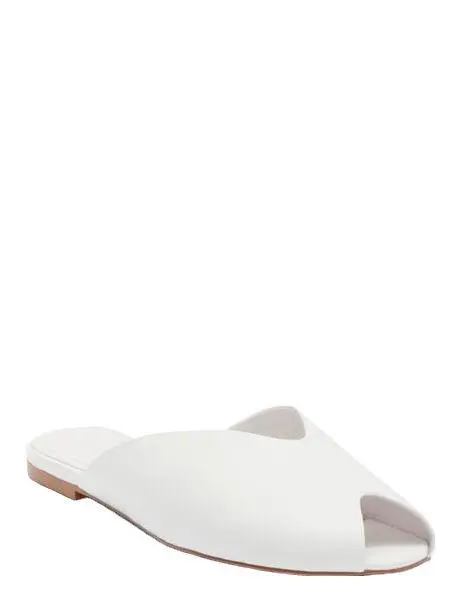 Jeffrey Campbell Indwell Peep Toe Slide Sandal - White