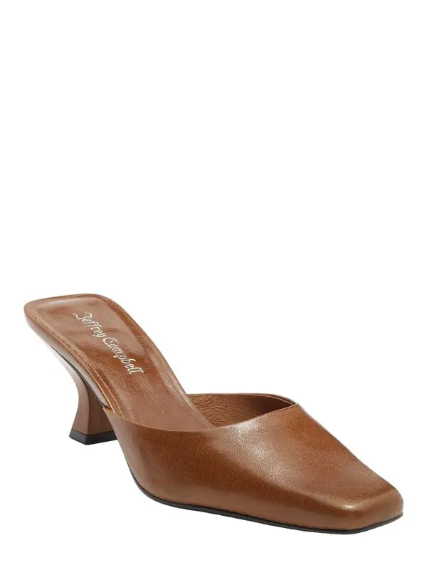 Jeffrey Campbell Stetson Mule - Dark Camel
