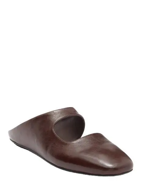 Jeffrey Campbell Siesta Leather Mule - Coffee