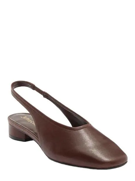Jeffrey Campbell Trustee Slingback Pumps - Coffee