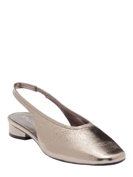 Jeffrey Campbell Trustee Slingback Pumps - Pewter Crinkle