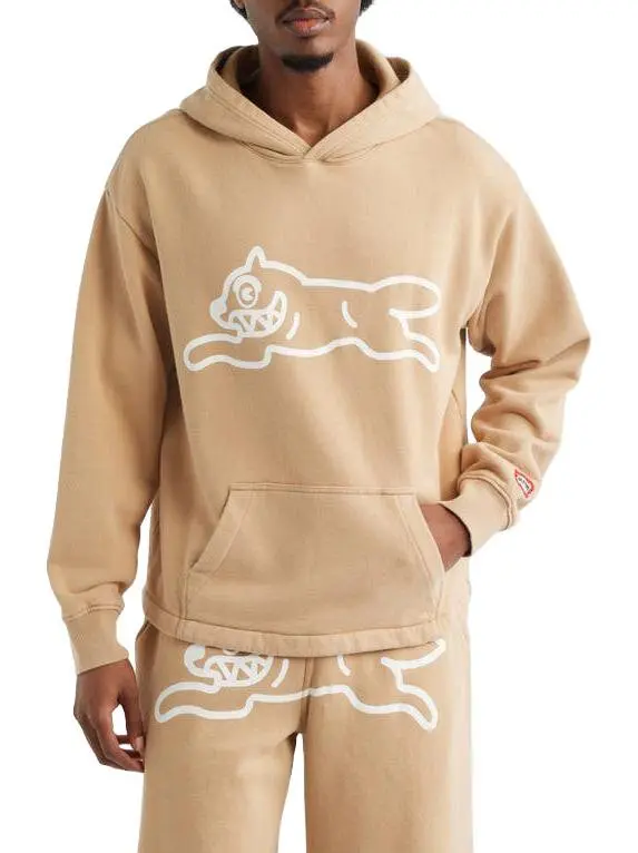 ICECREAM Run Logo Cotton French Terry Hoodie - Incense