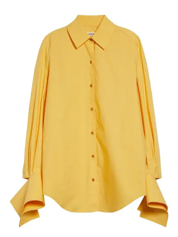 Ossou Wren Cotton Poplin Button-up Shirt - Sole