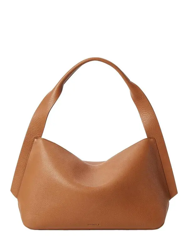 Shinola Medium Leather Derby Shoulder Bag - Tan