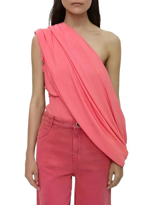 Christopher Esber Draped Jersey T-shirt - Pink
