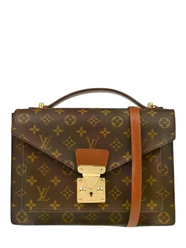 LOUIS VUITTON 28 Monceau Shoulder Bag - Brown