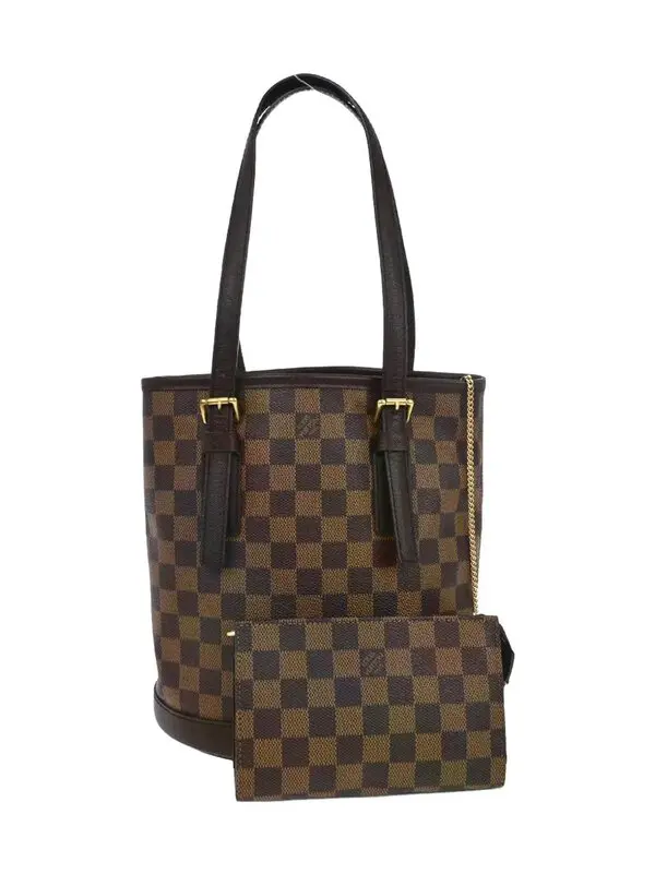 LOUIS VUITTON Marais Bucket Bag - Brown