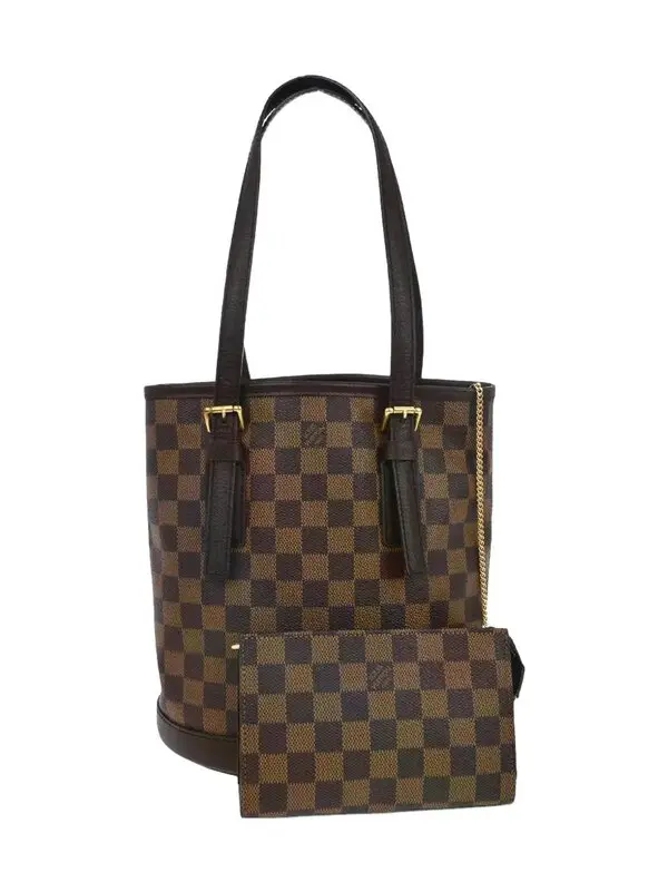 LOUIS VUITTON Marais Bucket Bag - Brown